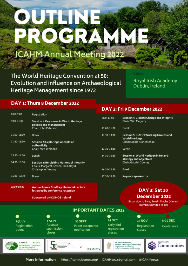 2022 ICAHM Annual Meeting – Program – ICOMOS International Scientific ...